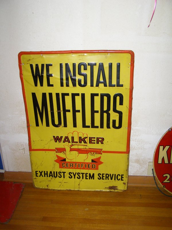 Walker Muffler Vintage Sign