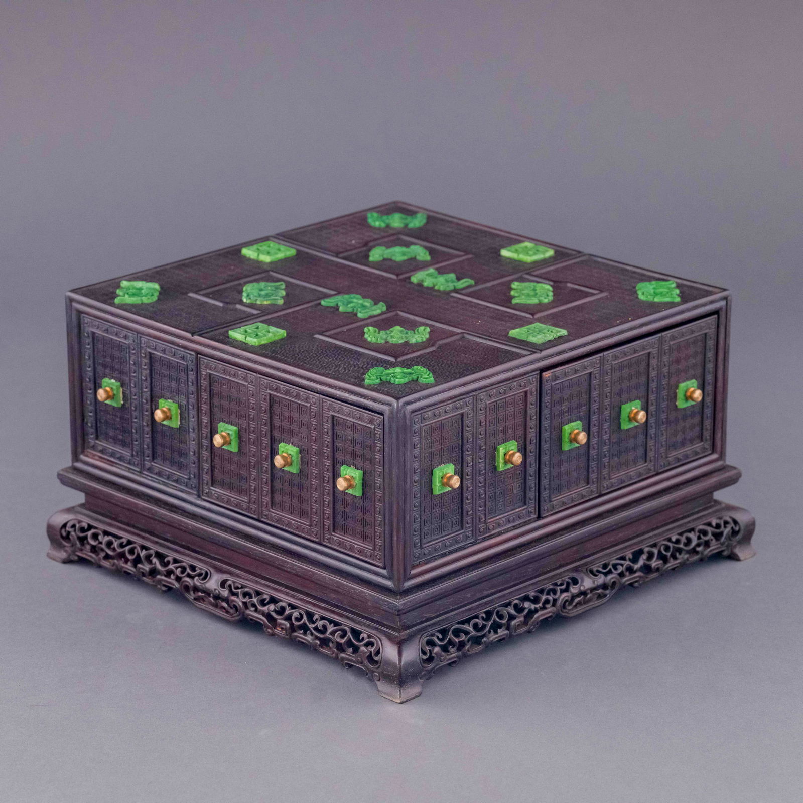 FU-BATS INLAID DRAWERS ZITAN BOX - Nov 30, 2019 | Roswell Auctions in ...