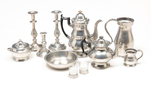 Group Of Pewter Including Boardman And Hart