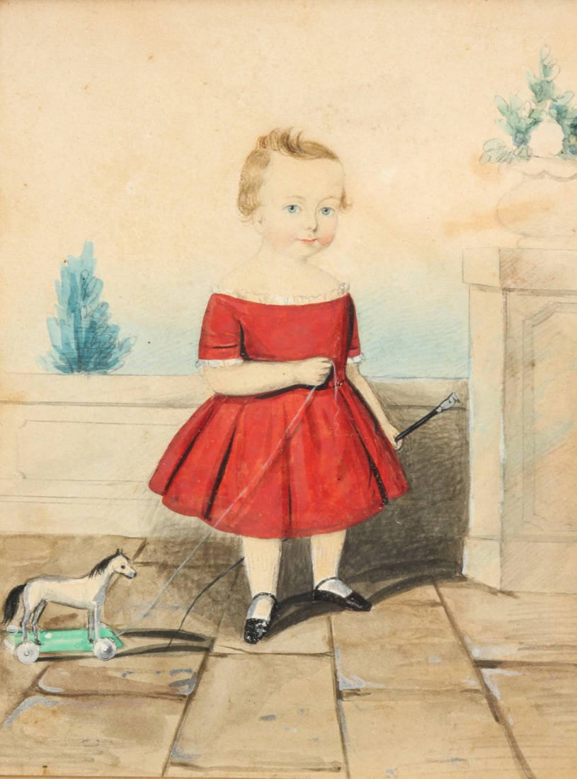 Portrait Of Charles Mott Cooper As A Child. Auction