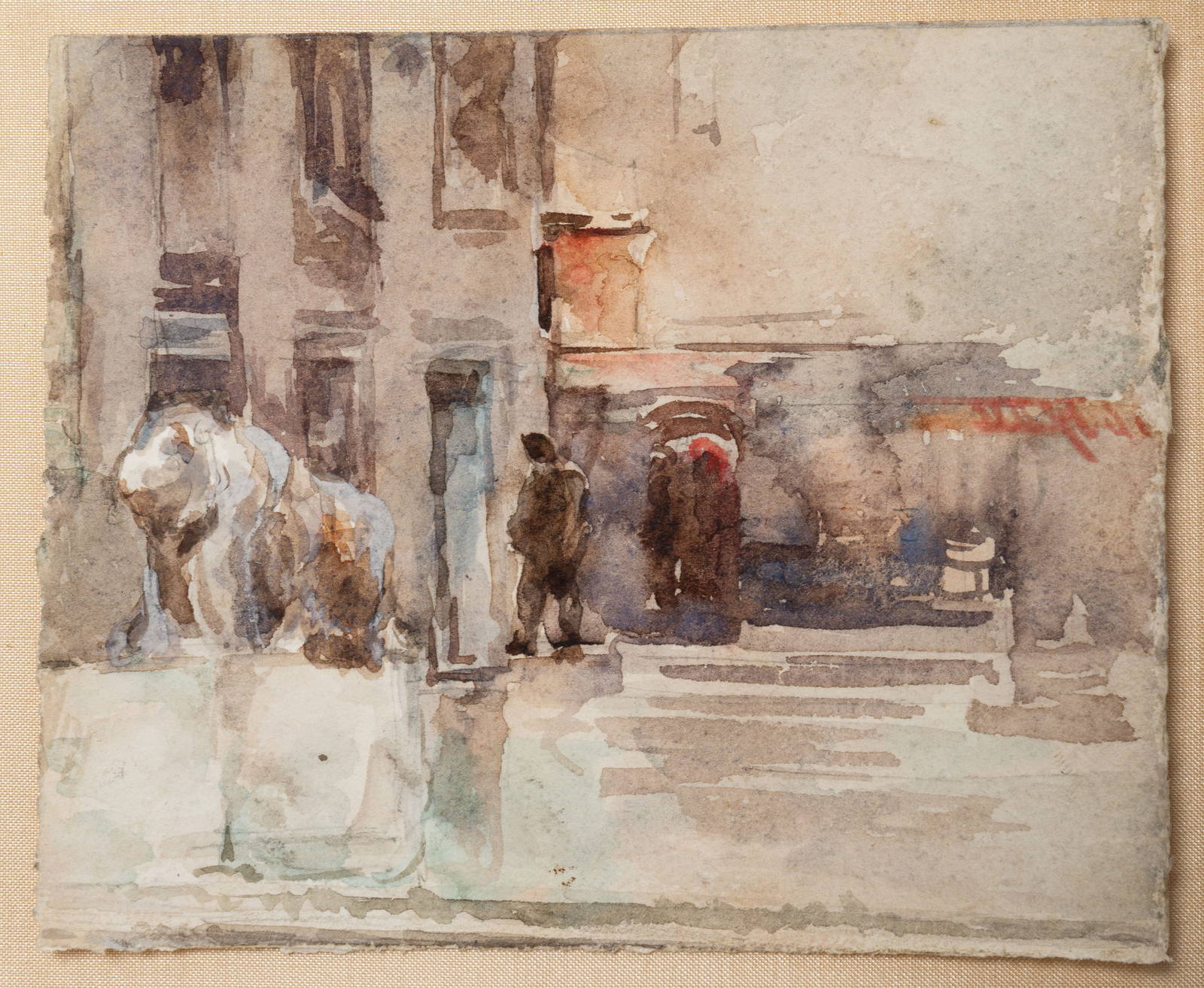 After John Singer Sargent (1856-1925) "street Scene". Auction