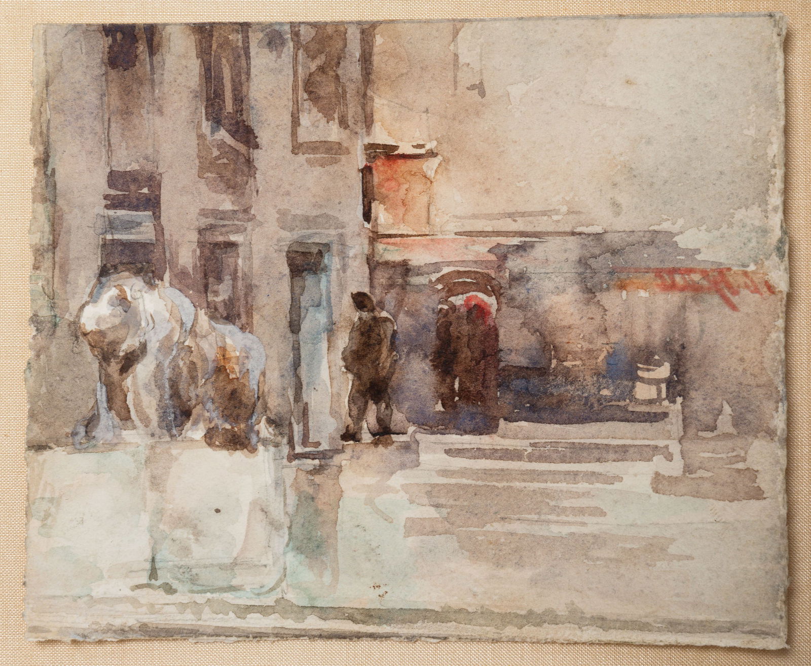 After John Singer Sargent (1856-1925) "street Scene". Auction