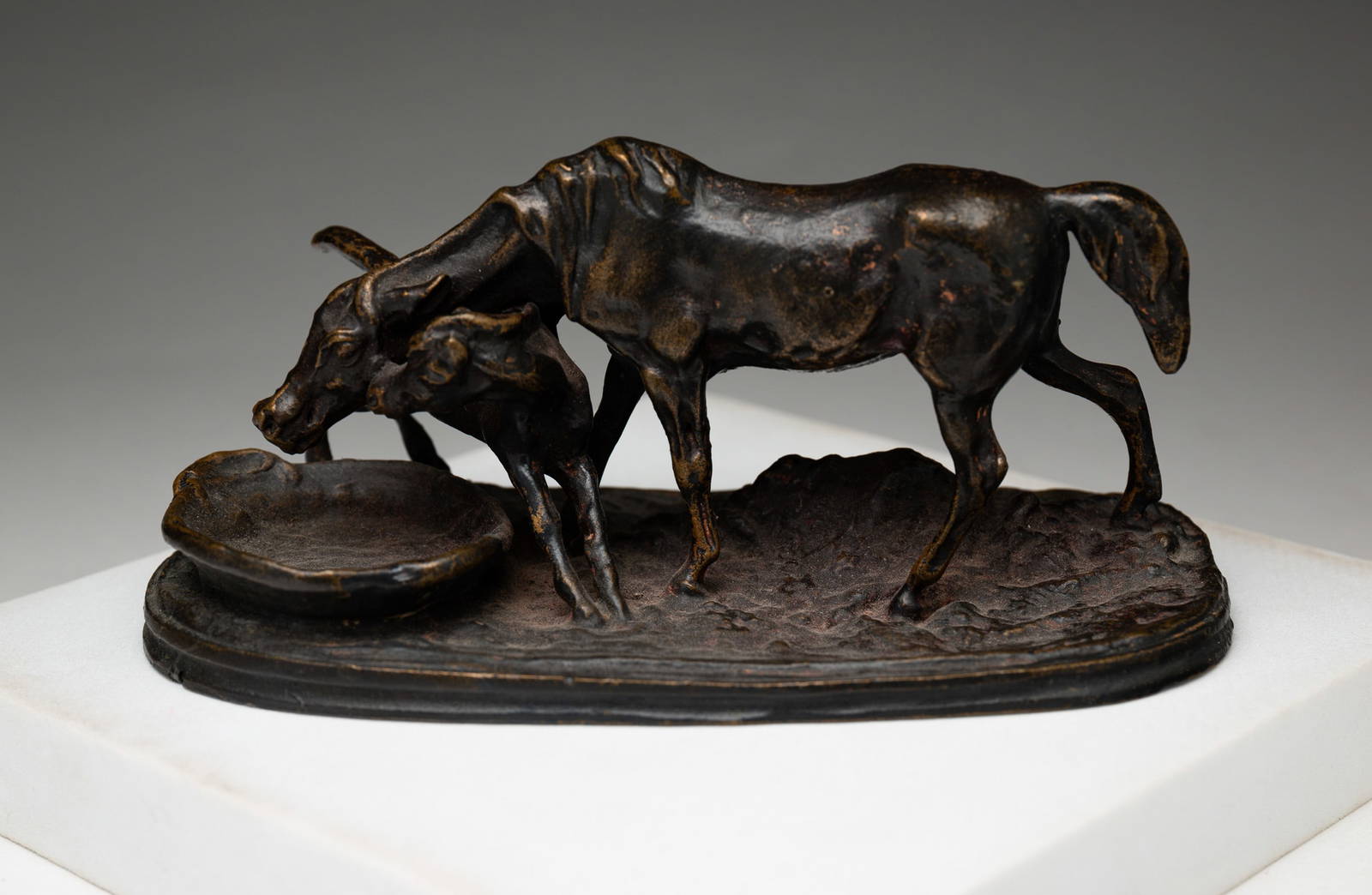 Pierre Jules (p.j.) Mene (1810-1879) "mare And Colt". Auction