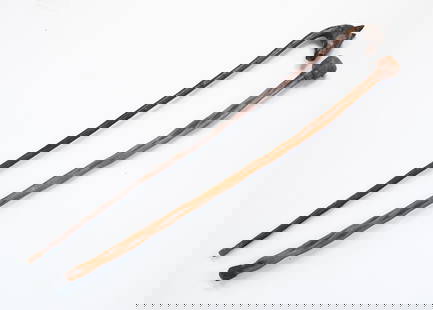 Primitive Carved Wood Cane Auction