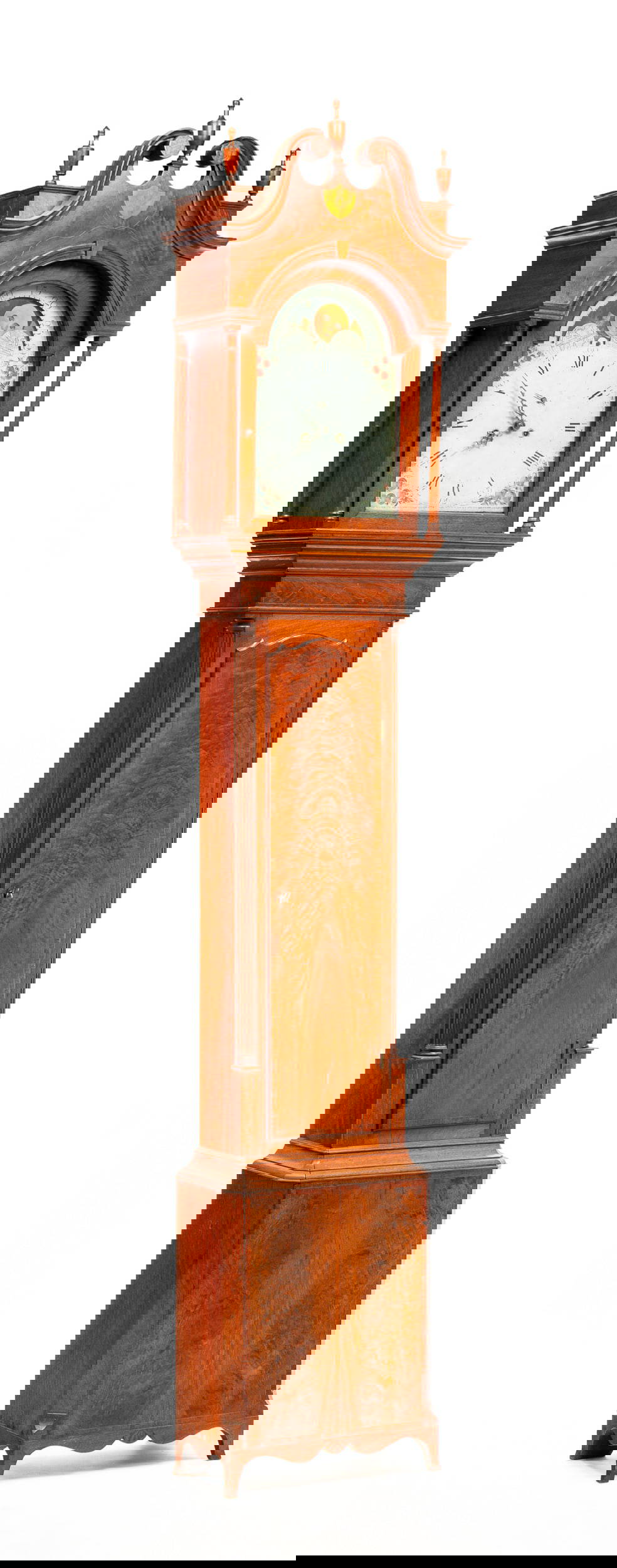 Pennsylvania Hepplewhite Tall Case Clock. Auction