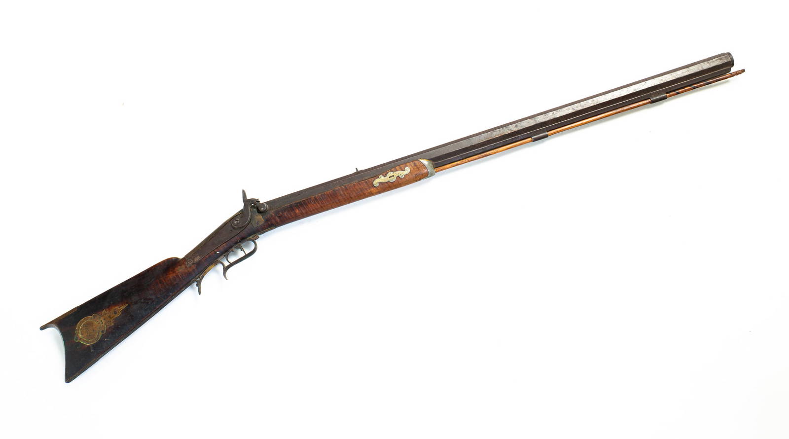 Ohio Tiger Maple Half Stock Long Rifle By Christian Siebert (1822-1886 ...