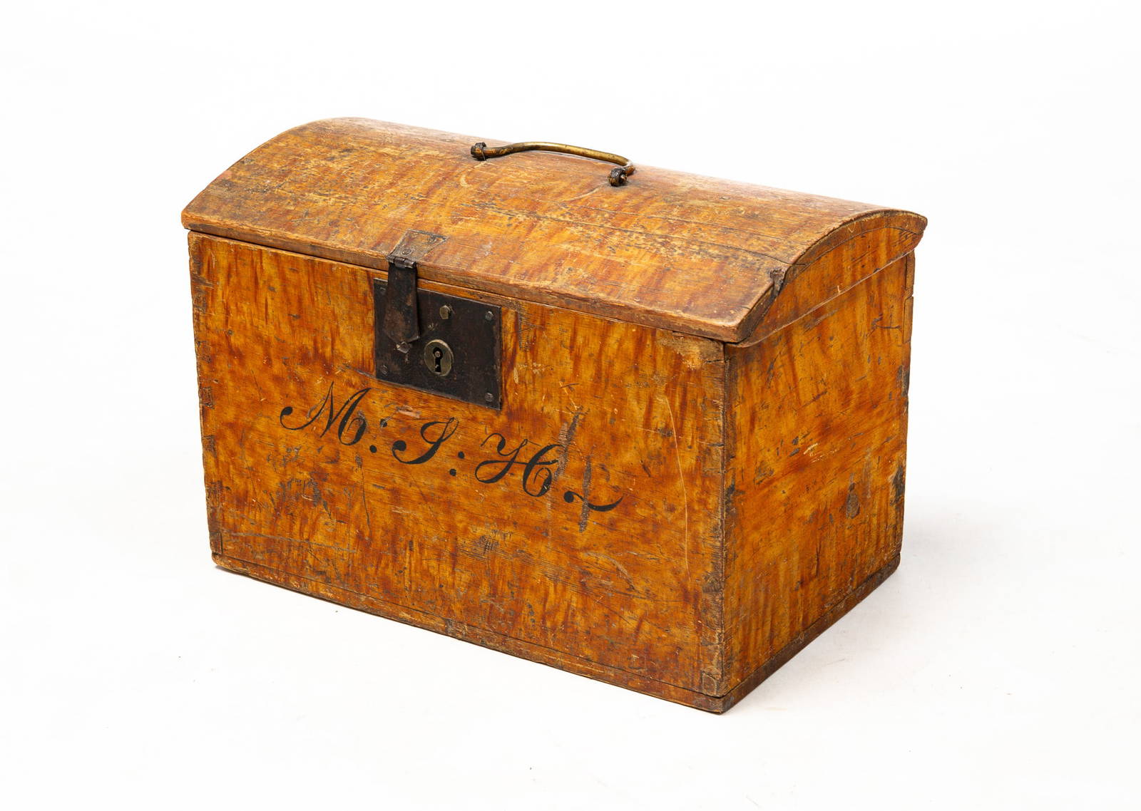 Grain Painted Document Box. Auction