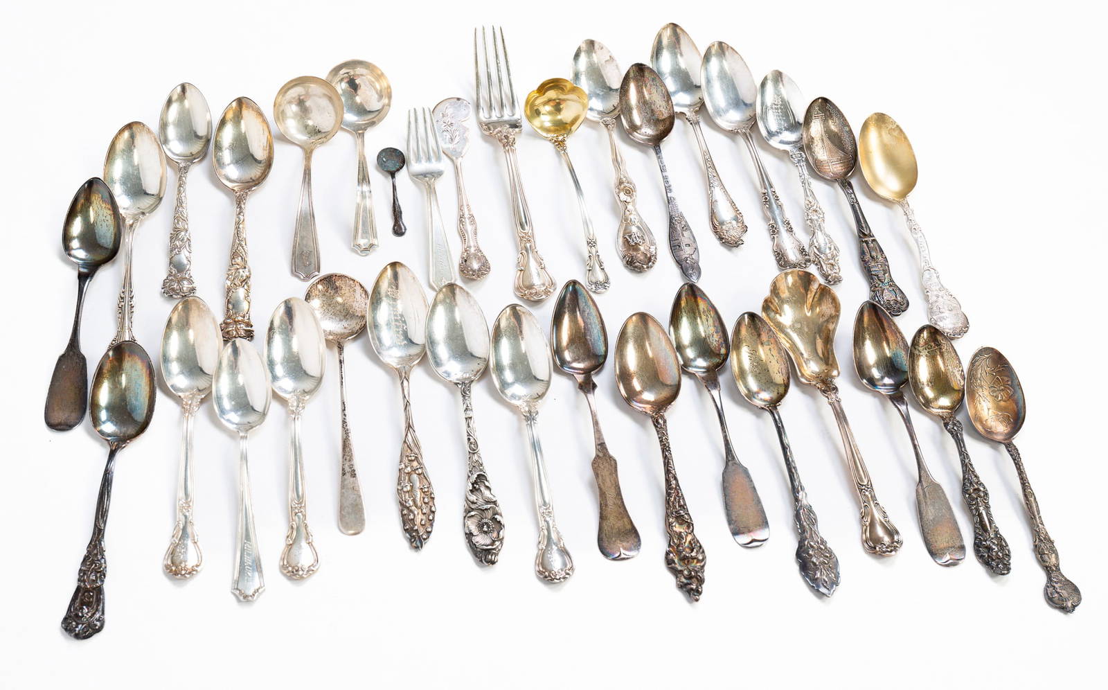 Assorted Sterling Silver Flatware. Auction