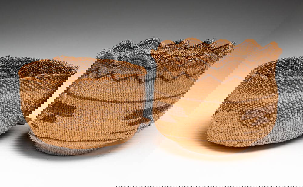 Two Northwest Klamath Or Modoc Baskets. Auction
