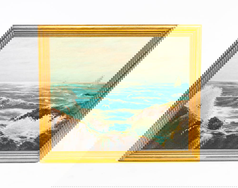 “new England Seascape” By G.h. (george Herbert) Baker (1878-1943). Auction