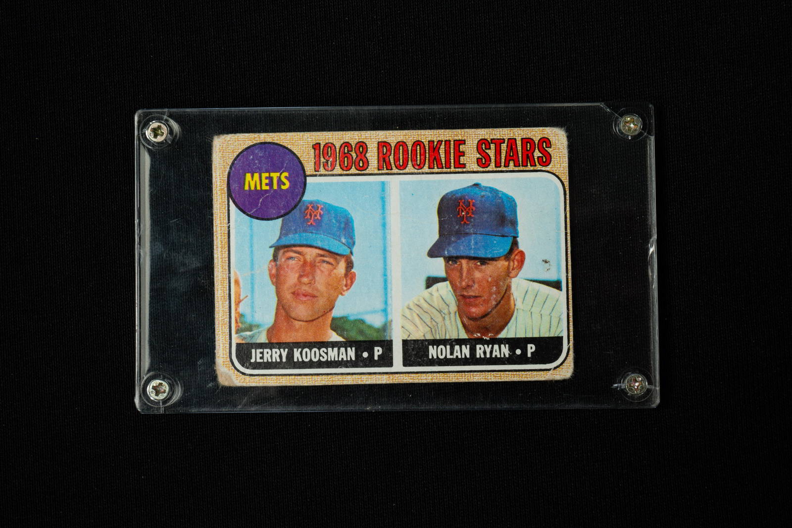 1968 Topps #177 Mets Jerry Koosman / Nolan Ryan Rookie Card. Auction