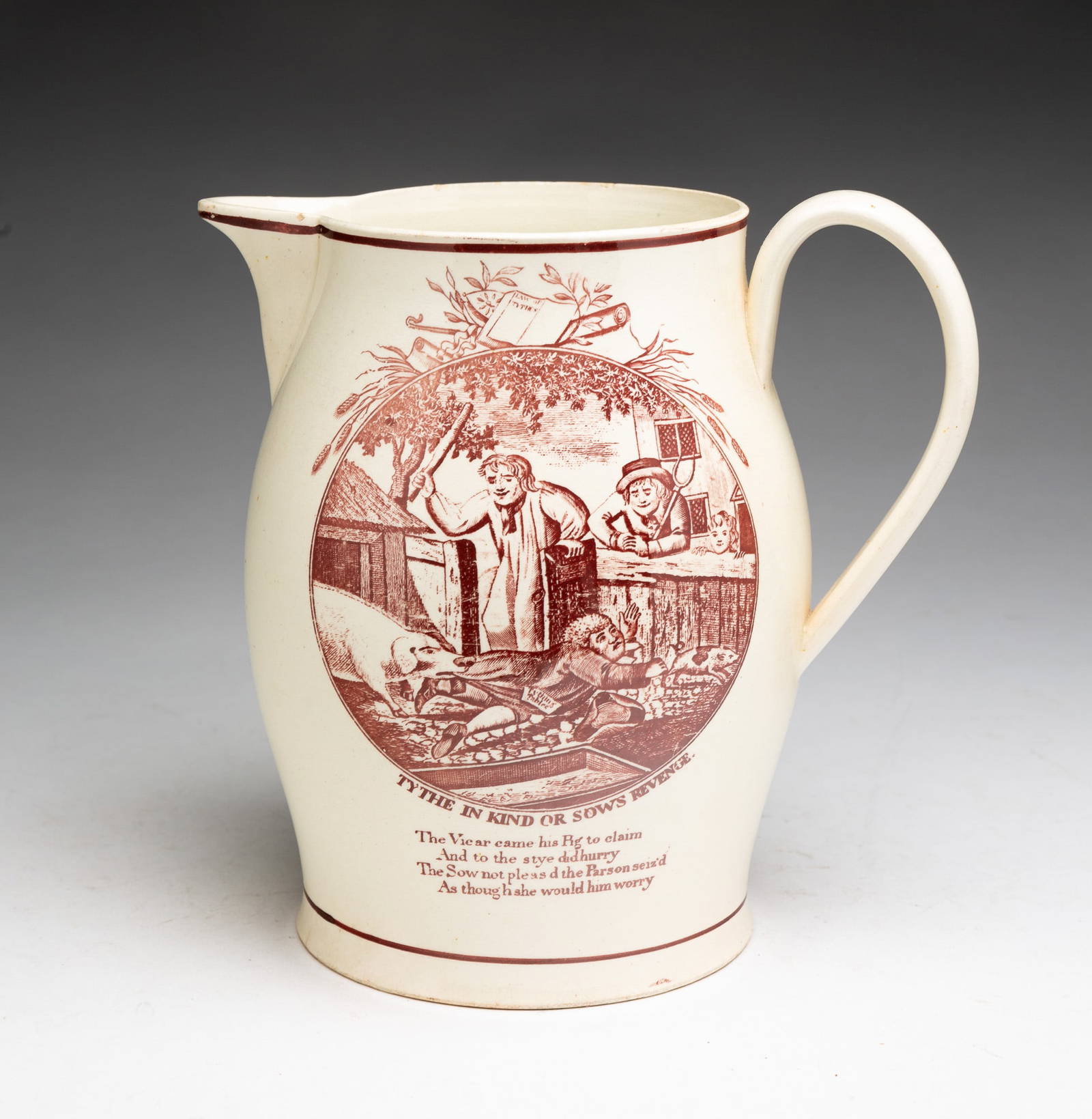 Liverpool Pitcher. Auction