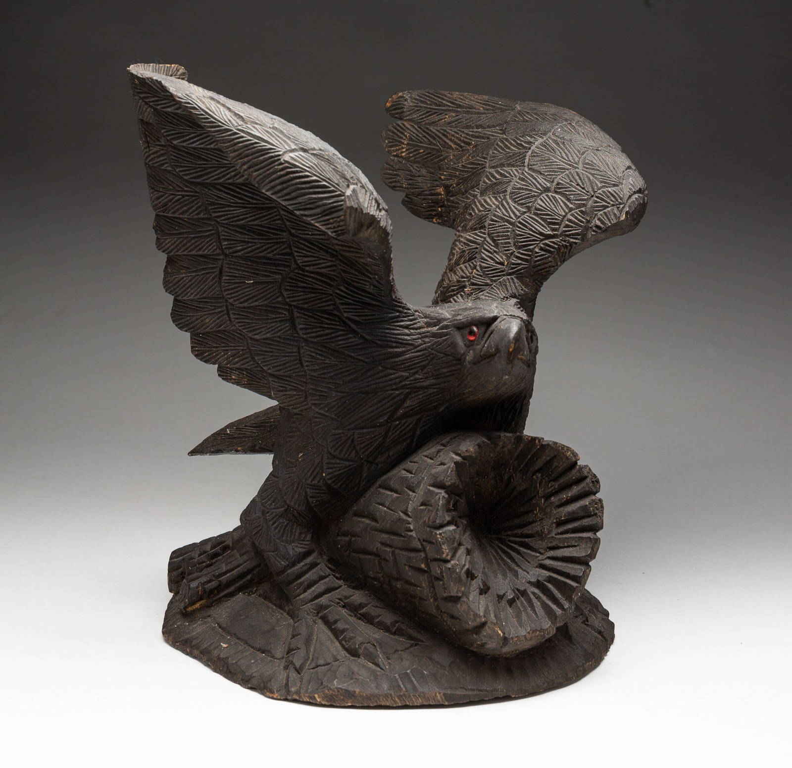 American Folk Art Carved Spread-winged Eagle. Auction