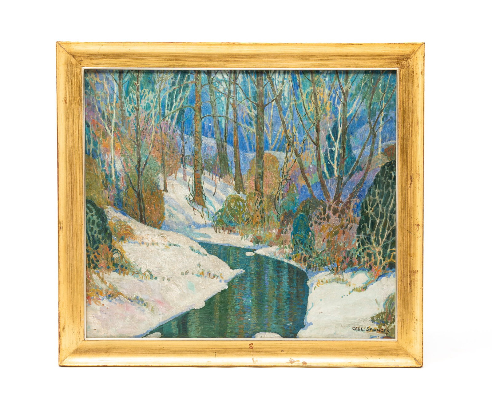 Winter Landscape By Carl Springer (american, 1874-1935). - Jul 26, 2025 ...