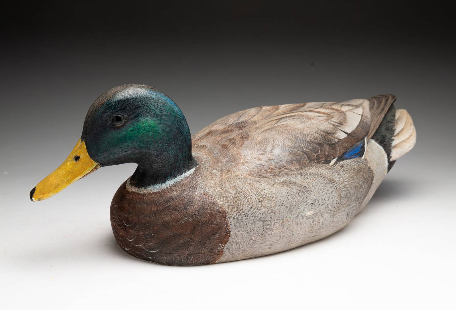 Mallard Drake Duck Decoy Signed Jim Foote. Auction