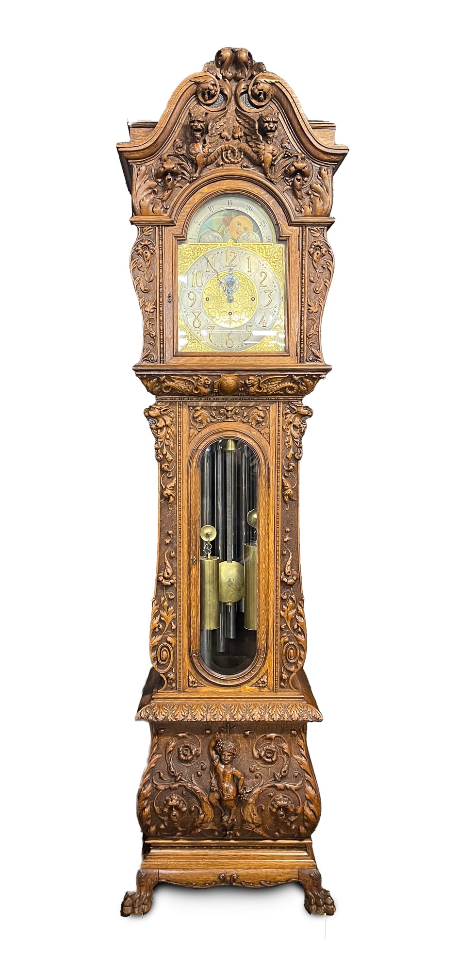 J. Elliot Ornately Carved Tall Case Clock. - Jul 26, 2025 | Amelia ...