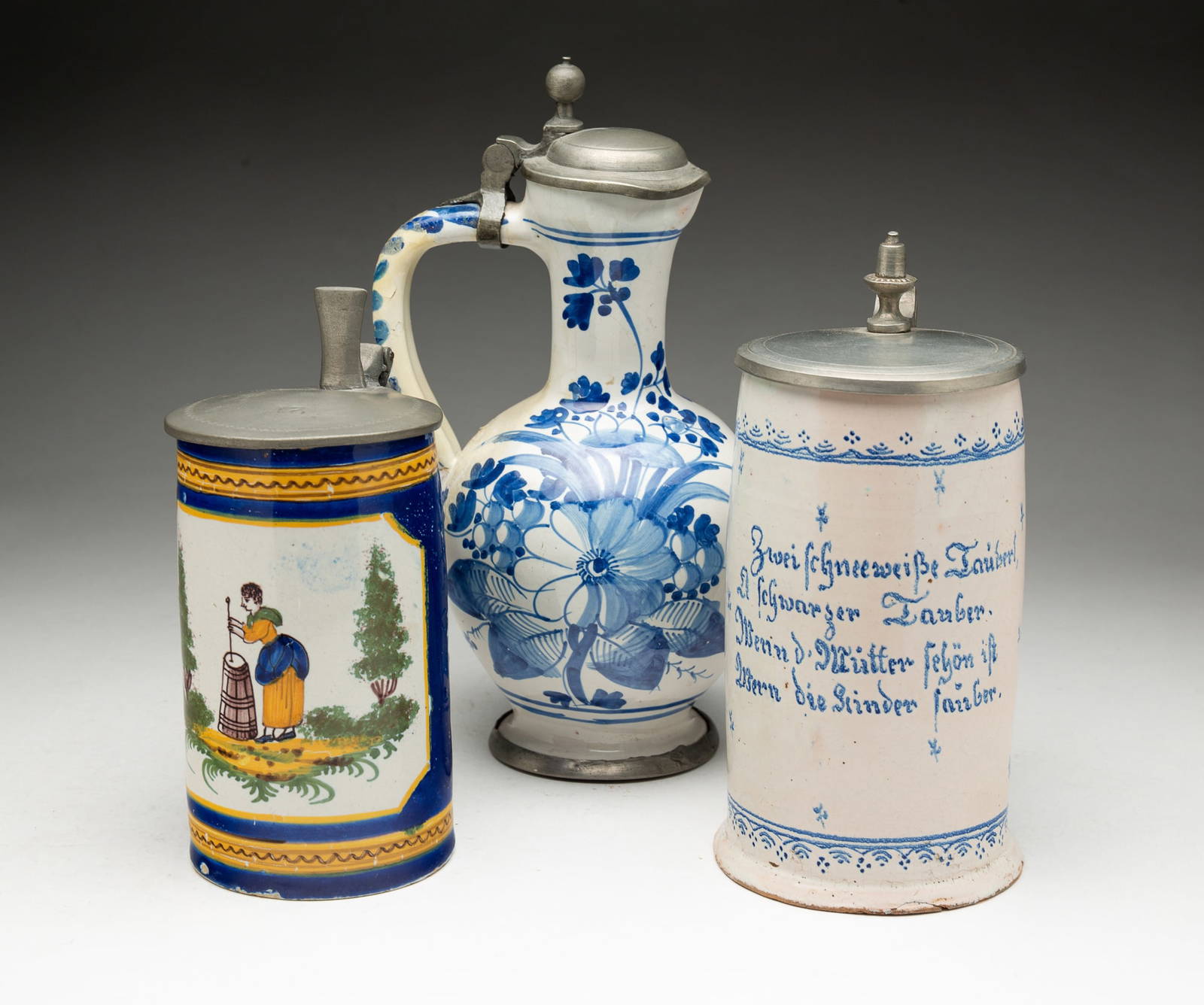 Two Delft Beer Steins And A Ewer. - Jul 26, 2025 | Amelia Jeffers ...