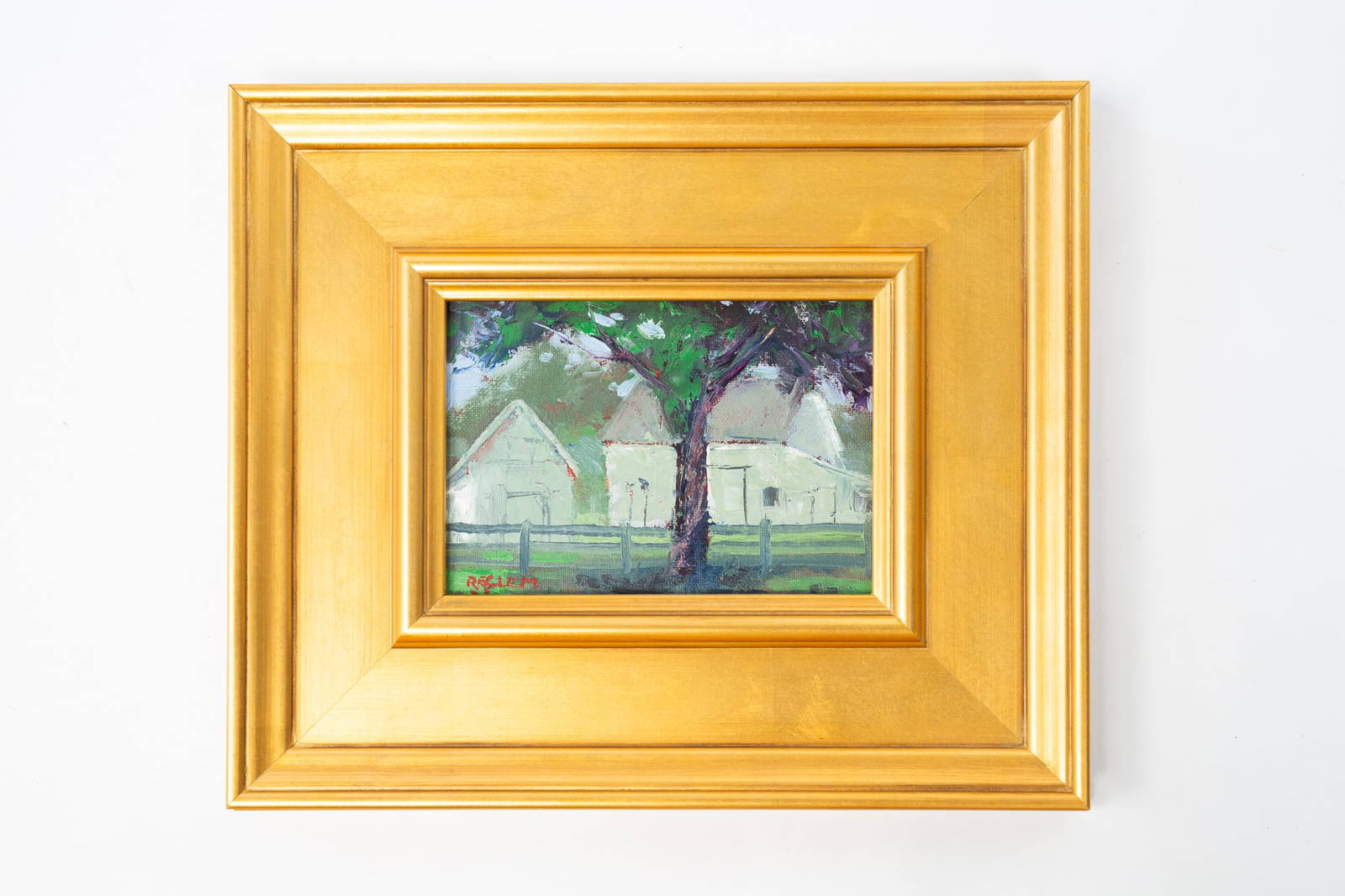 Richard Clem (ohio, Contemporary) "landscape" Oil On Canvasboard. Auction