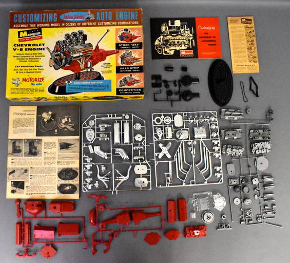 Monogram Customizing Auto Engine Chevrolet V8 Kit With