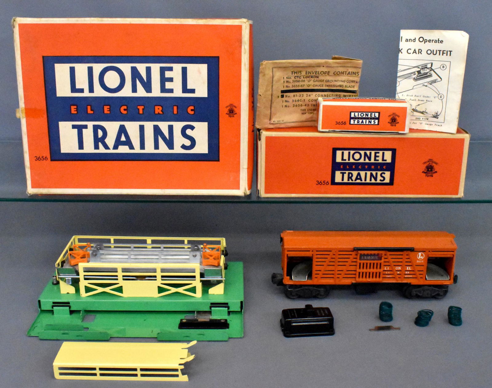 Lionel postwar O gauge 1949 3656 operating cattle car - Jan 11, 2020 ...