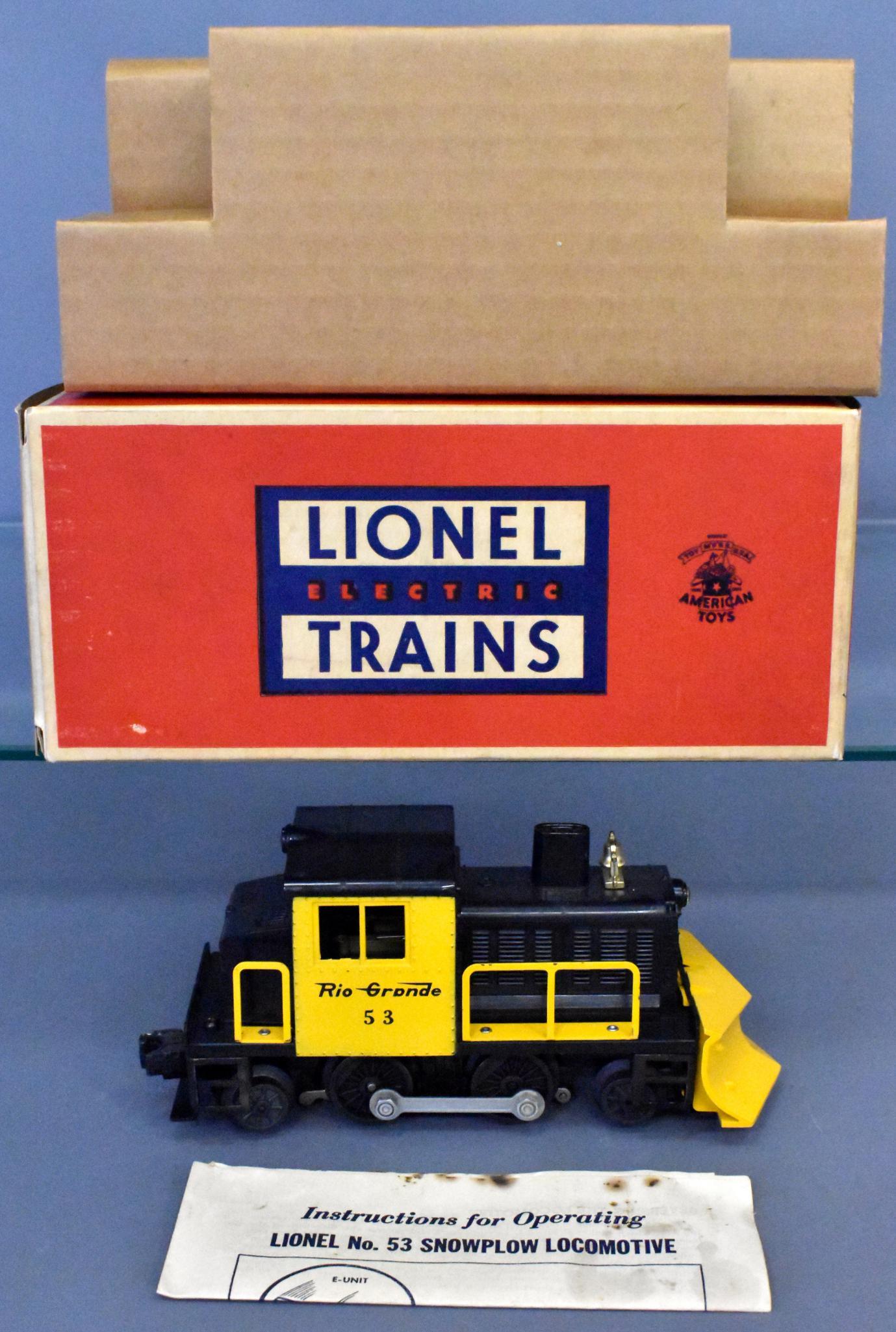 Lionel postwar O gauge 53 Rio Grande snow plow - Jan 11, 2020 ...