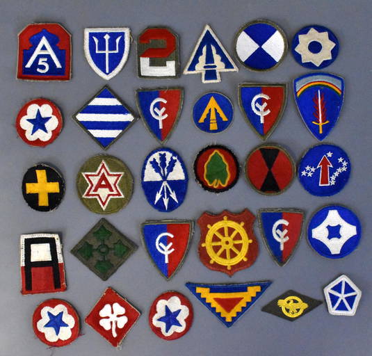 Thirty Us Wwii Assorted Military Uniform Patches