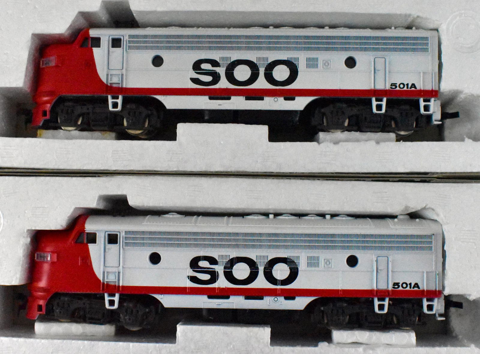 Two Atlas HO scale Soo Line FP7 diesel locomotives MIB - Mar 06, 2020 ...