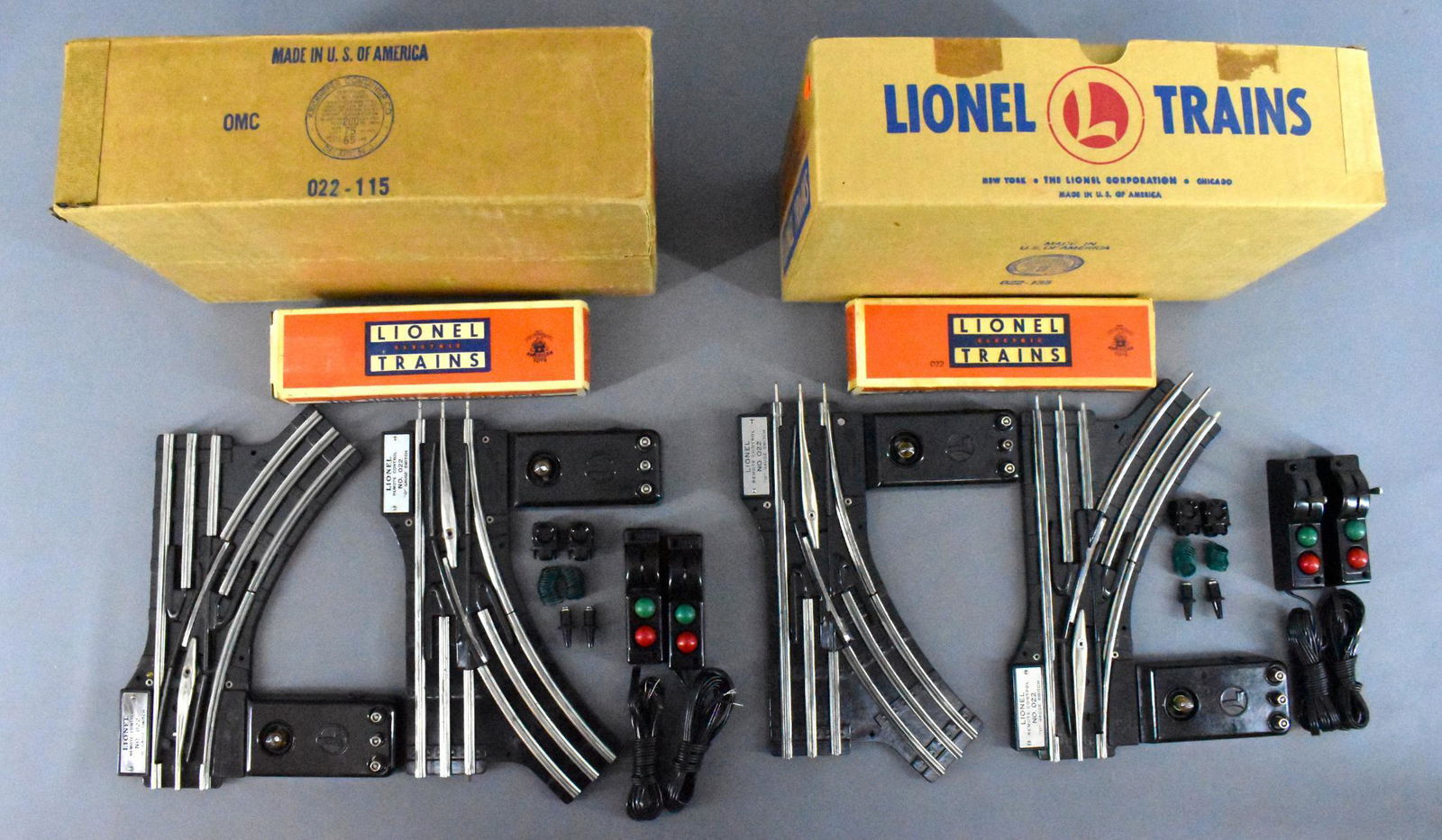 Ln Lionel Postwar O 022 Switches In Original Box