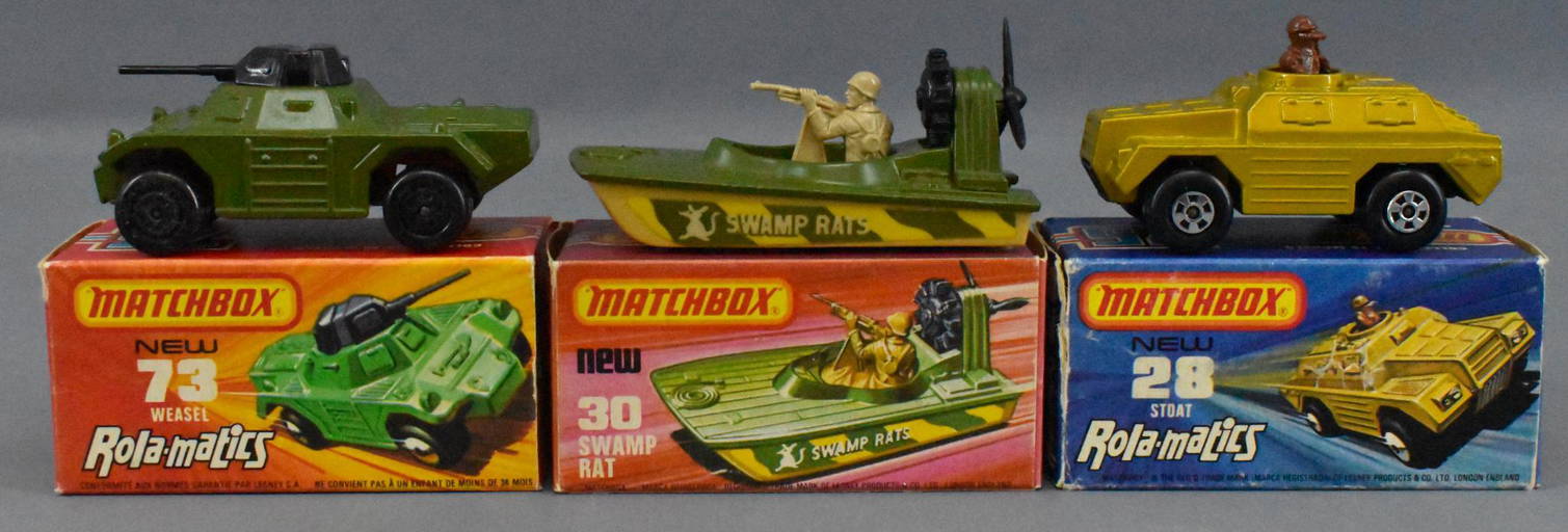 Three Matchbox Superfast Military Vehicles In Original