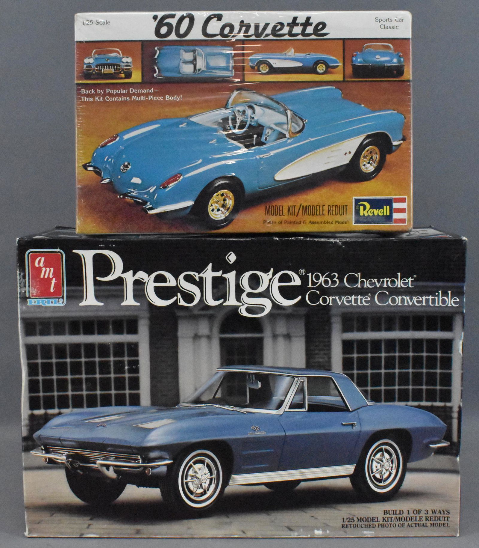 Two Corvette 1/25 Scale Model Kits In Original Boxes