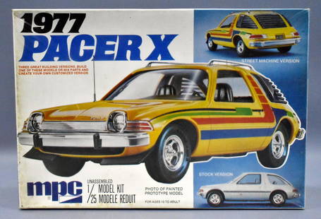 Unbuilt Mpc Pacer X 1/25 Scale Model Kit 7601