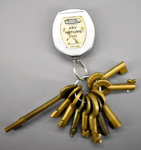 Ten Old Railroad Lock Keys