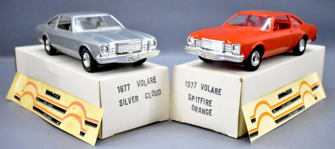Two 1977 Plymouth Volare Dealer Promo Cars In Original