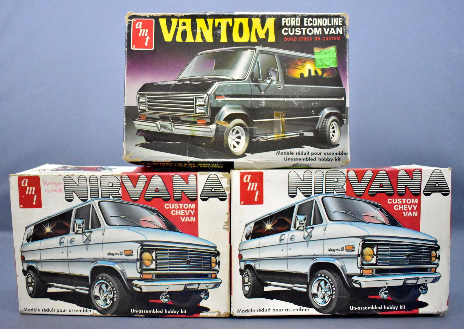 Three 1/25 scale Ford and Chevy van model kits in - Sep 18, 2020 ...