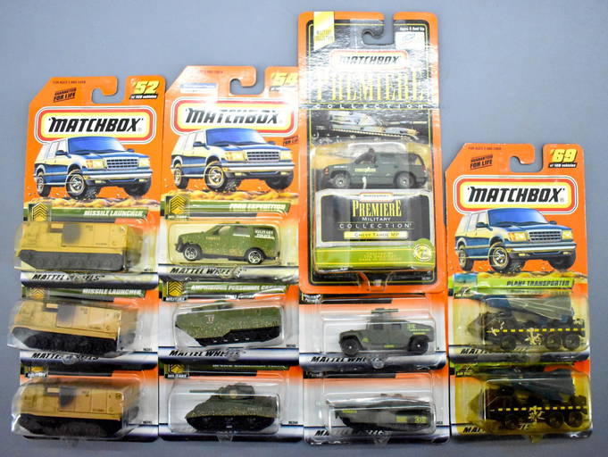 Group Of Matchbox Military Die Cast Vehicles Moc