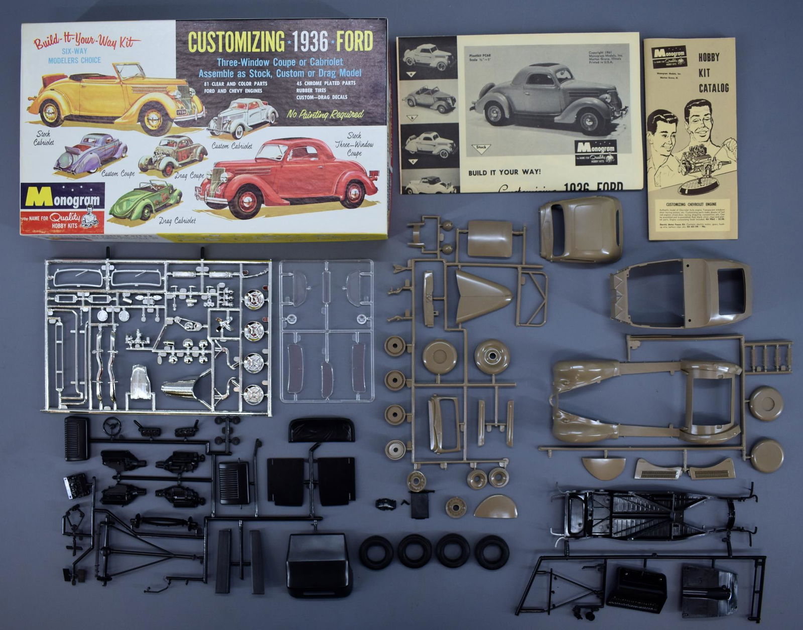 Unbuilt Monogram Customizing 1936 Ford model kit - Sep 19, 2020 ...