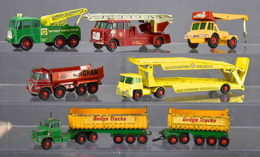 Large Group Of Vintage Matchbox King Size Trucks