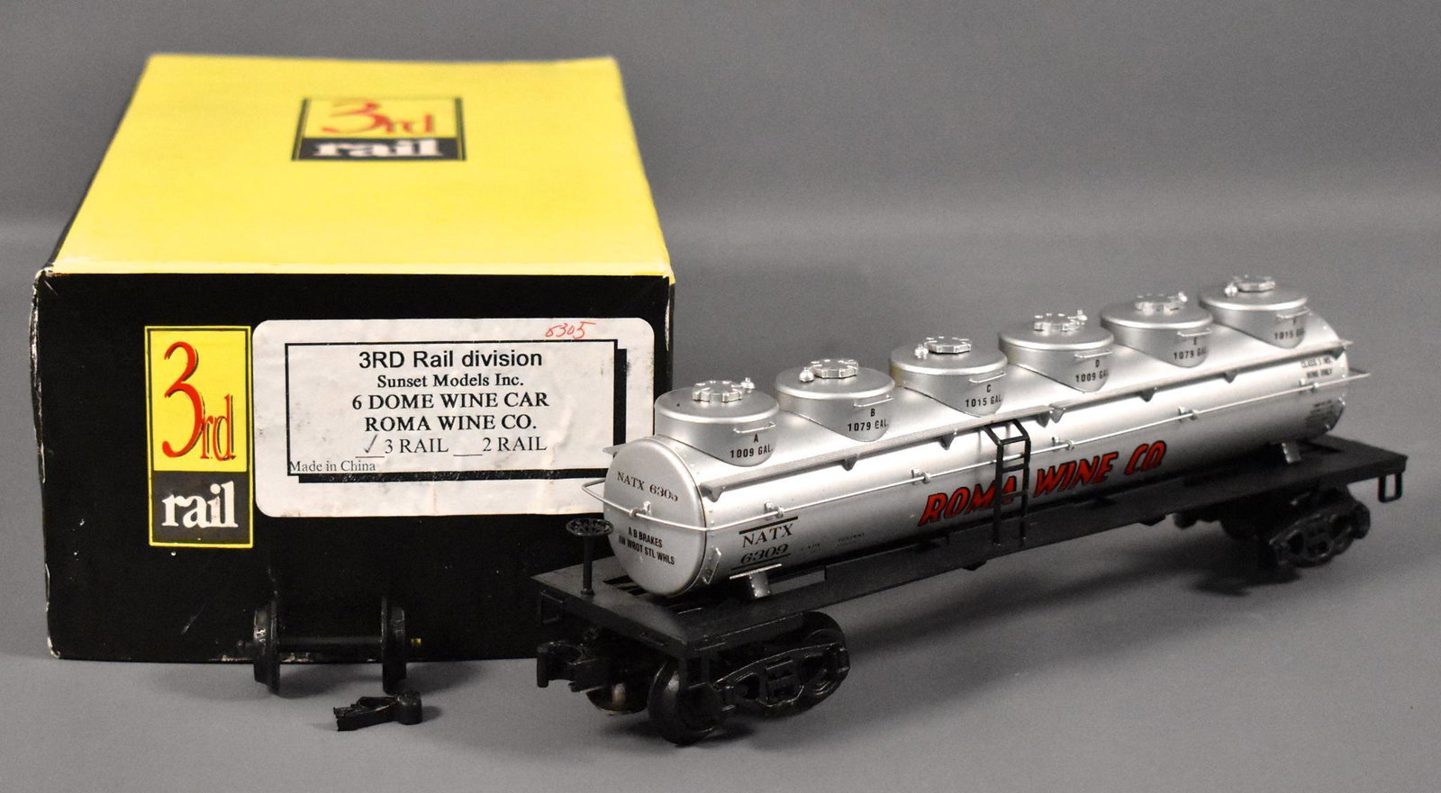 Sunset 3rd Rail O Scale 3 Rail Brass 6 Dome Roma Wine