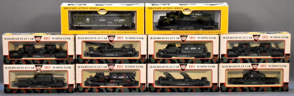 Ten Model Power HO scale US Army train cars with loads - May 15, 2021 ...