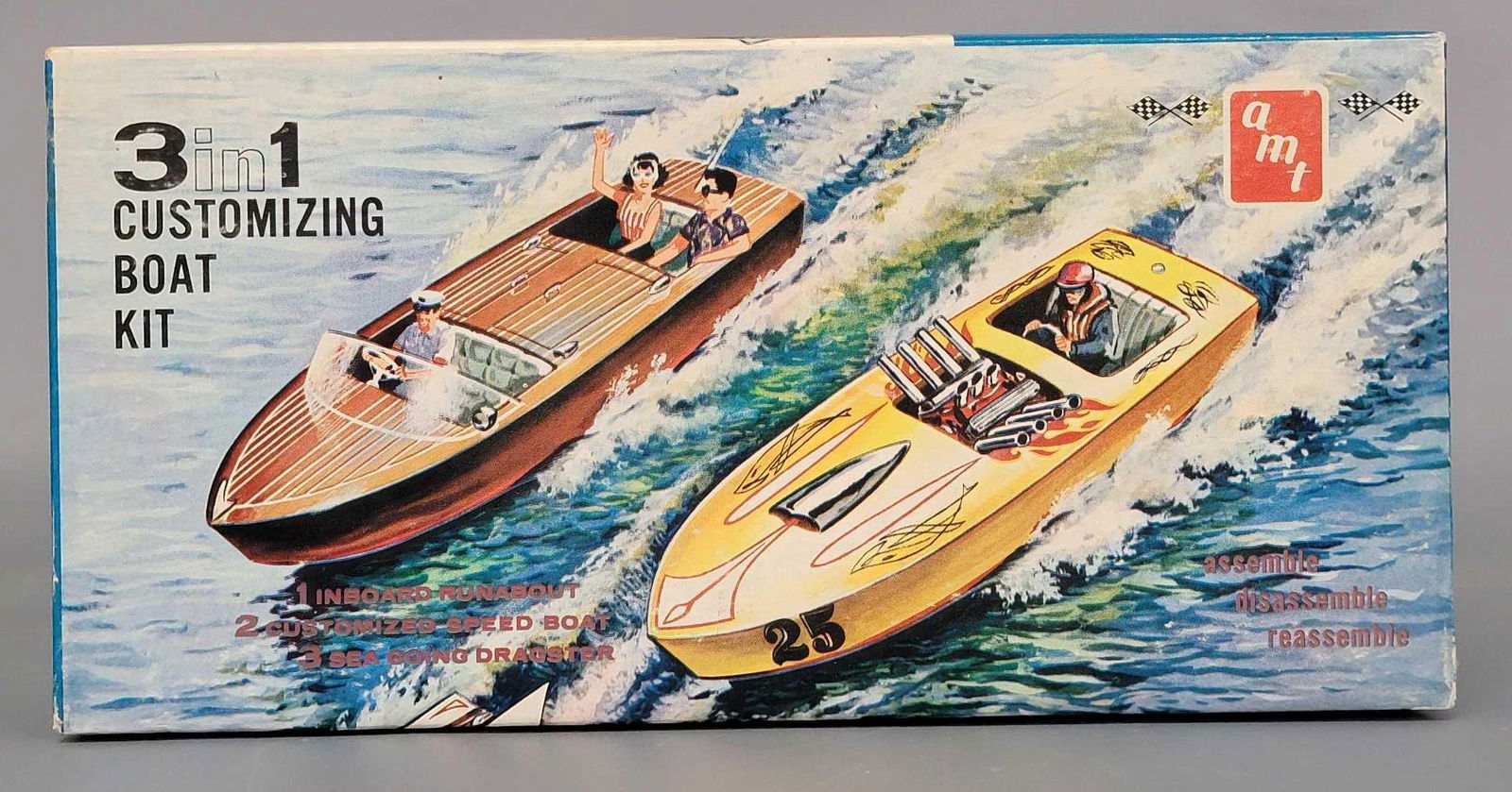 AMT Customizing Boat Kit No. 159 unbuilt in original (#0312) on Sep 11 ...