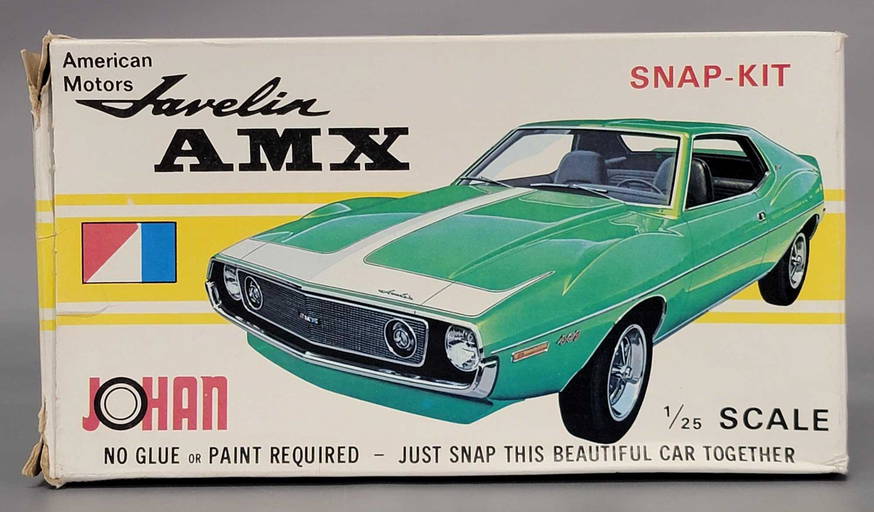 Unbuilt Jo Han Amc Javelin Amx Snap Kit 1/25 Scale