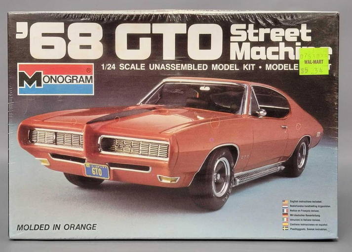Factory Sealed Monogram 1/24 Scale '68 Pontiac Gto