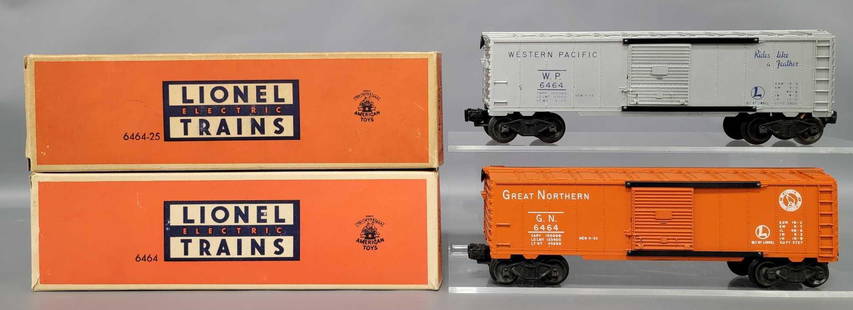 Lionel Postwar O 6464 1 Western Pacific And 25 Great Northern Box Cars