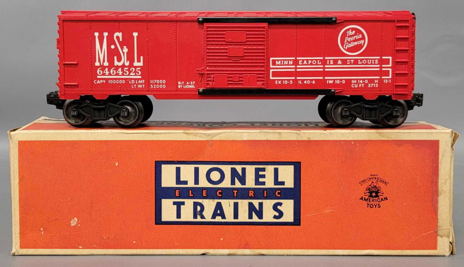 Lionel postwar O 6464-525 Minneapolis & St. Louis box - Dec 18, 2021 ...
