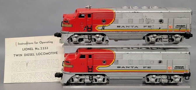 Lionel 2333 Clear Shell Santa Fe F 3 A Diesel