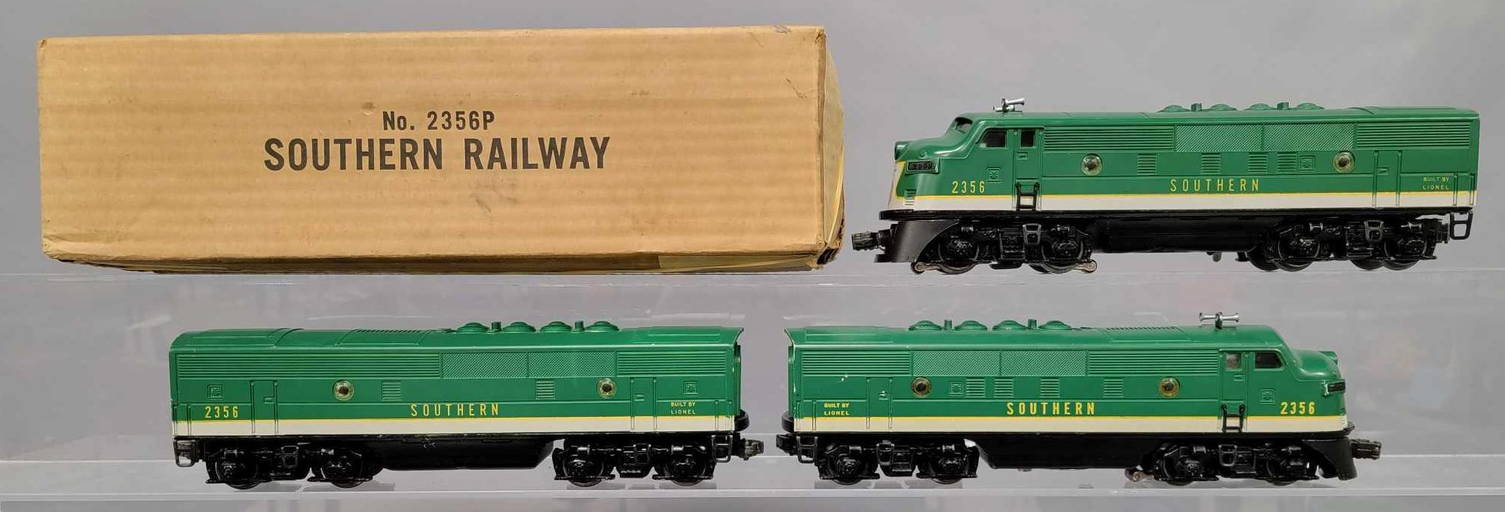 Lionel postwar O 2356 Southern F3 diesel locomotive ABA (#0168) on Feb ...