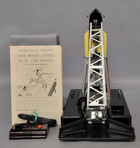Lionel postwar 97 operating coal elevator with original (#0338) on Feb ...
