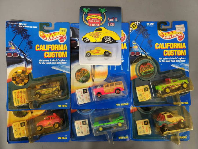 Group of seven Hot Wheels California Custom cars on (#0291) on Mar 05 ...