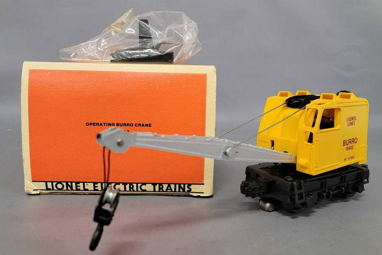 Lionel O gauge 18402 operating Burro crane in original box (#0145) on ...