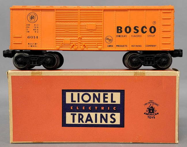Lionel Postwar Production Sample 6014 85 Bosco Box Car In Ob